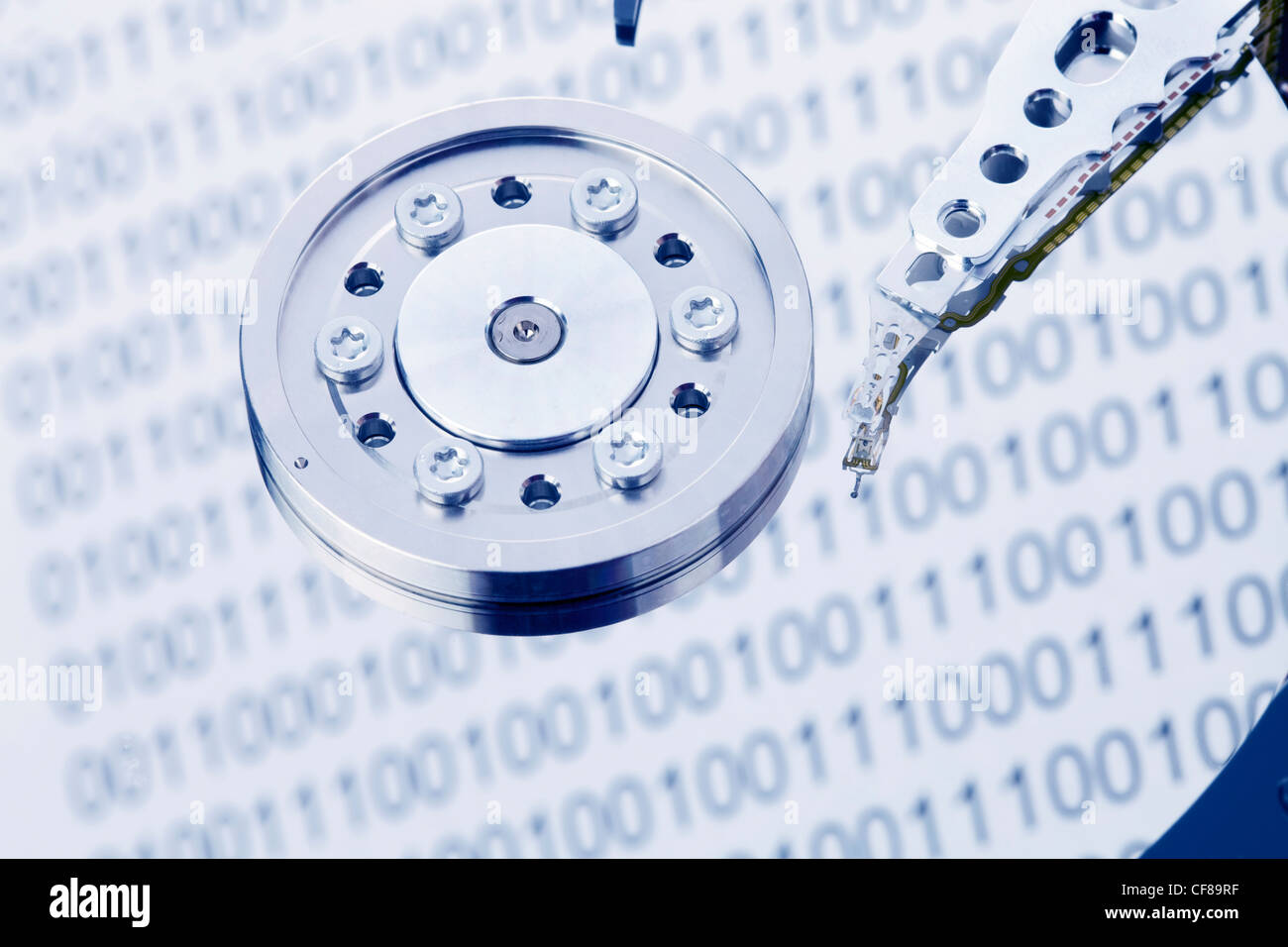 the hard disk of a computer isolated on white background Stock Photo ...