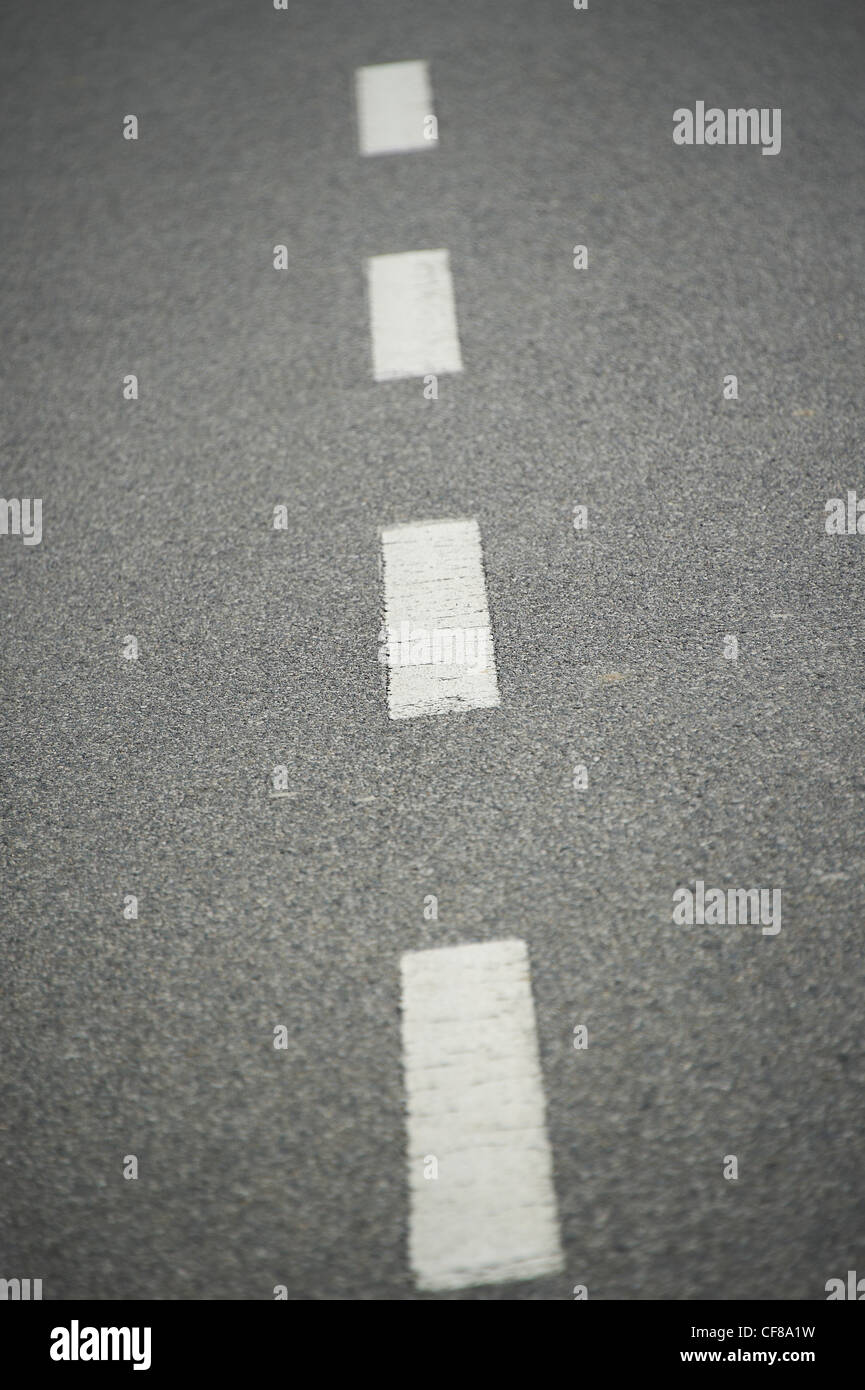 Asphalt road with lines Stock Photo - Alamy