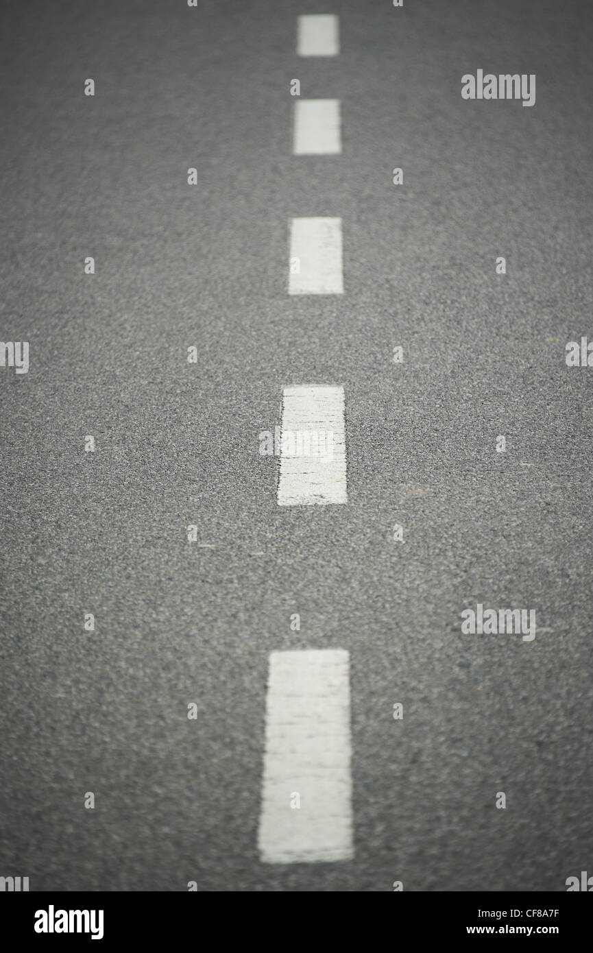 Asphalt road with lines Stock Photo - Alamy