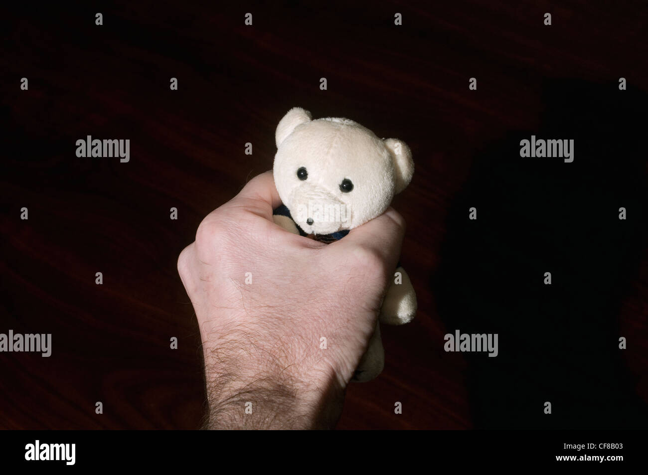 Hand holding teddy bear Stock Photo - Alamy