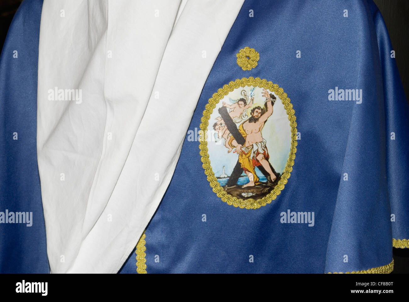 Religious symbol on tunic costume Stock Photo - Alamy