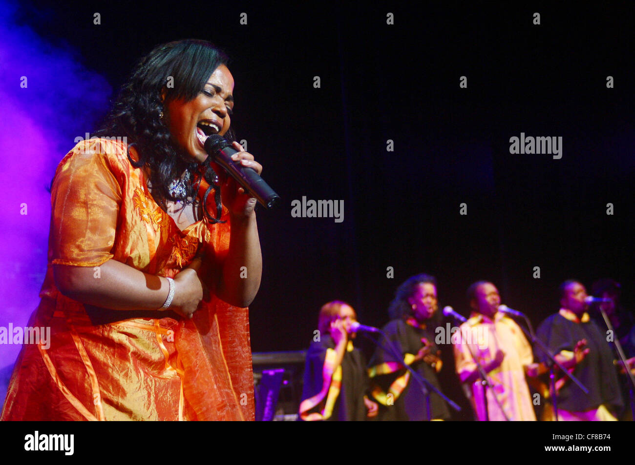 South African gospel, singer Rebecca Malope performed in Johannesburg ...