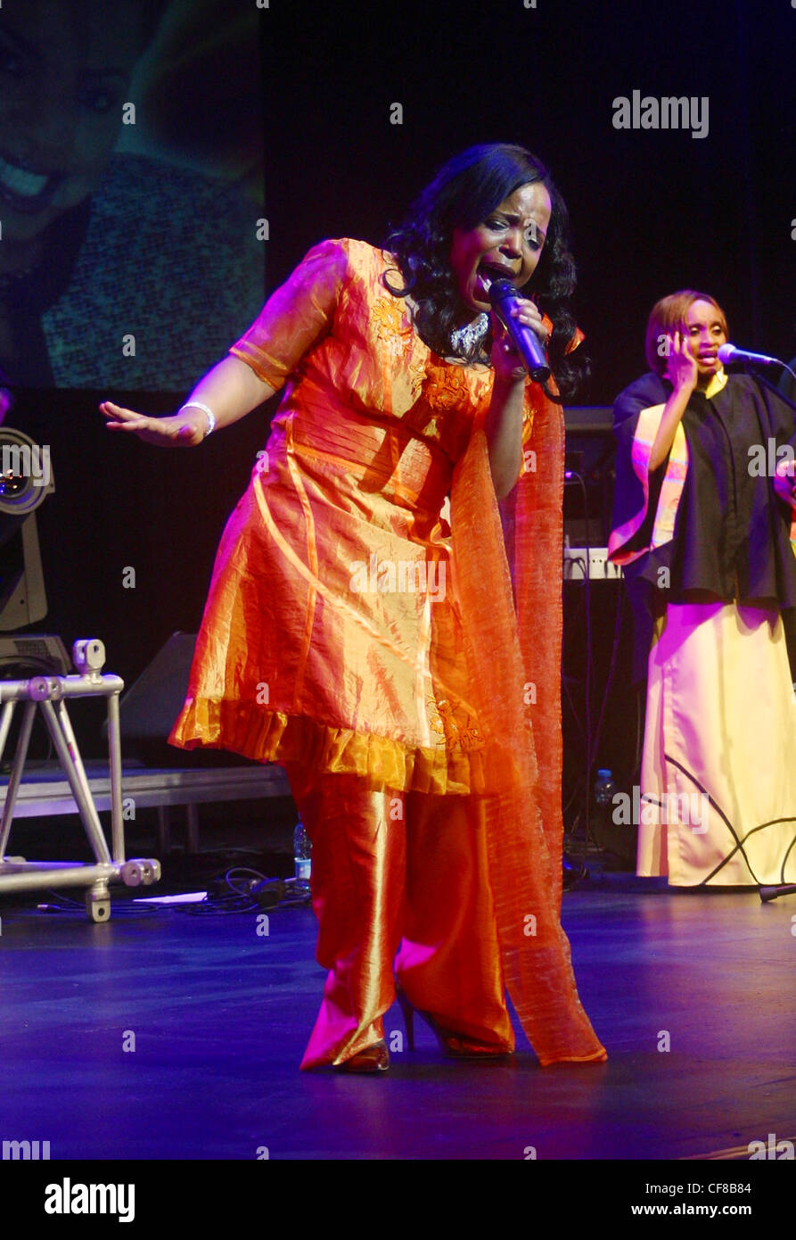 South African gospel, singer Rebecca Malope performed in Johannesburg ...