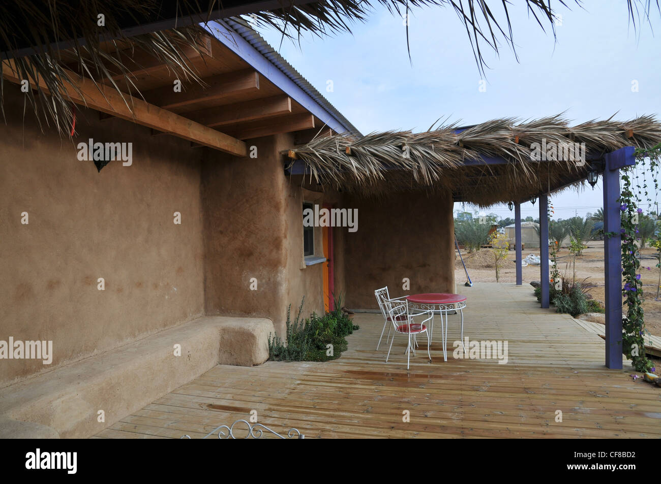 Israel, Aravah, An ecological house in Moshav Paran Stock Photo - Alamy