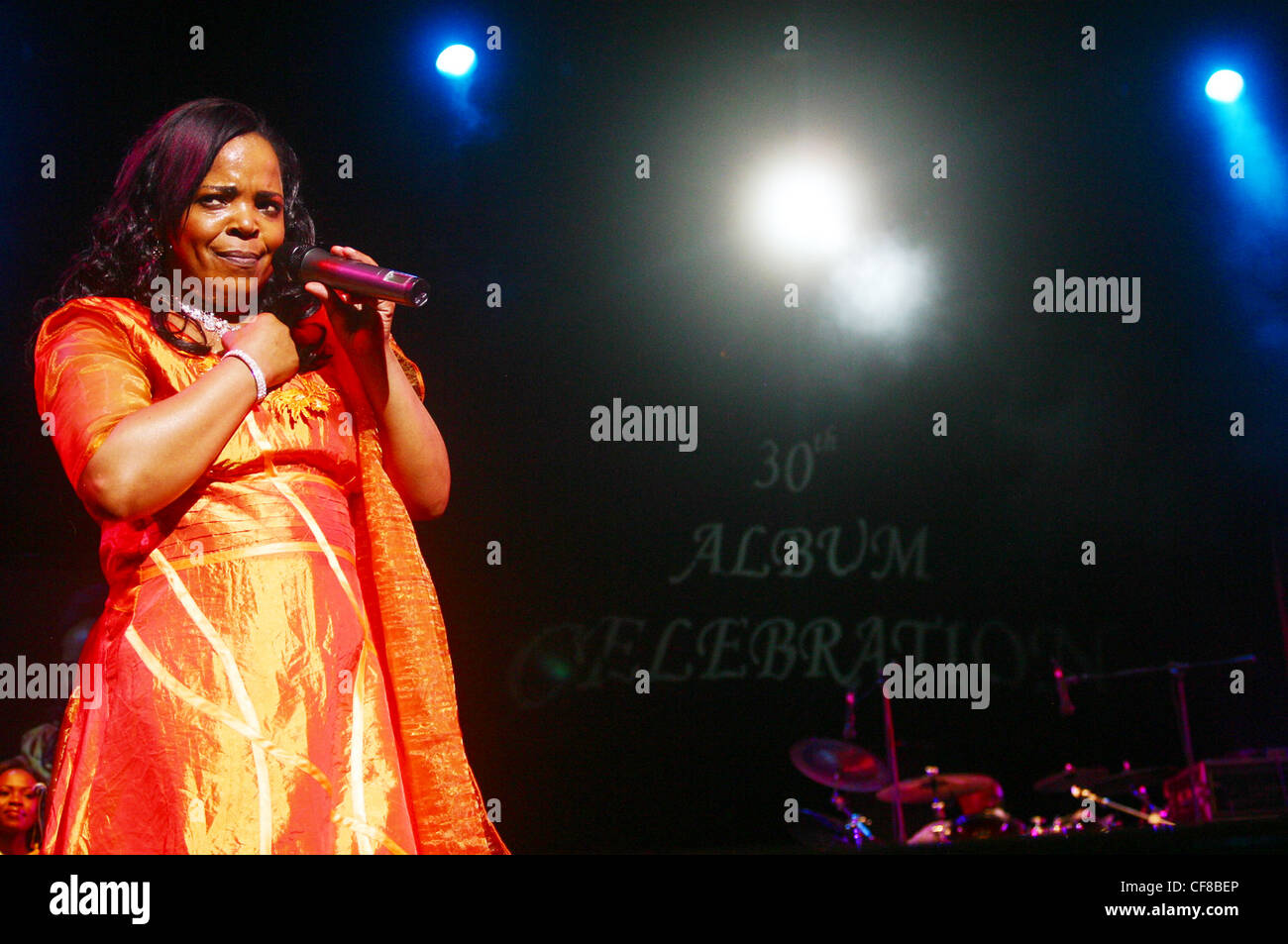 South African gospel, singer, Rebecca Malope and performed in ...