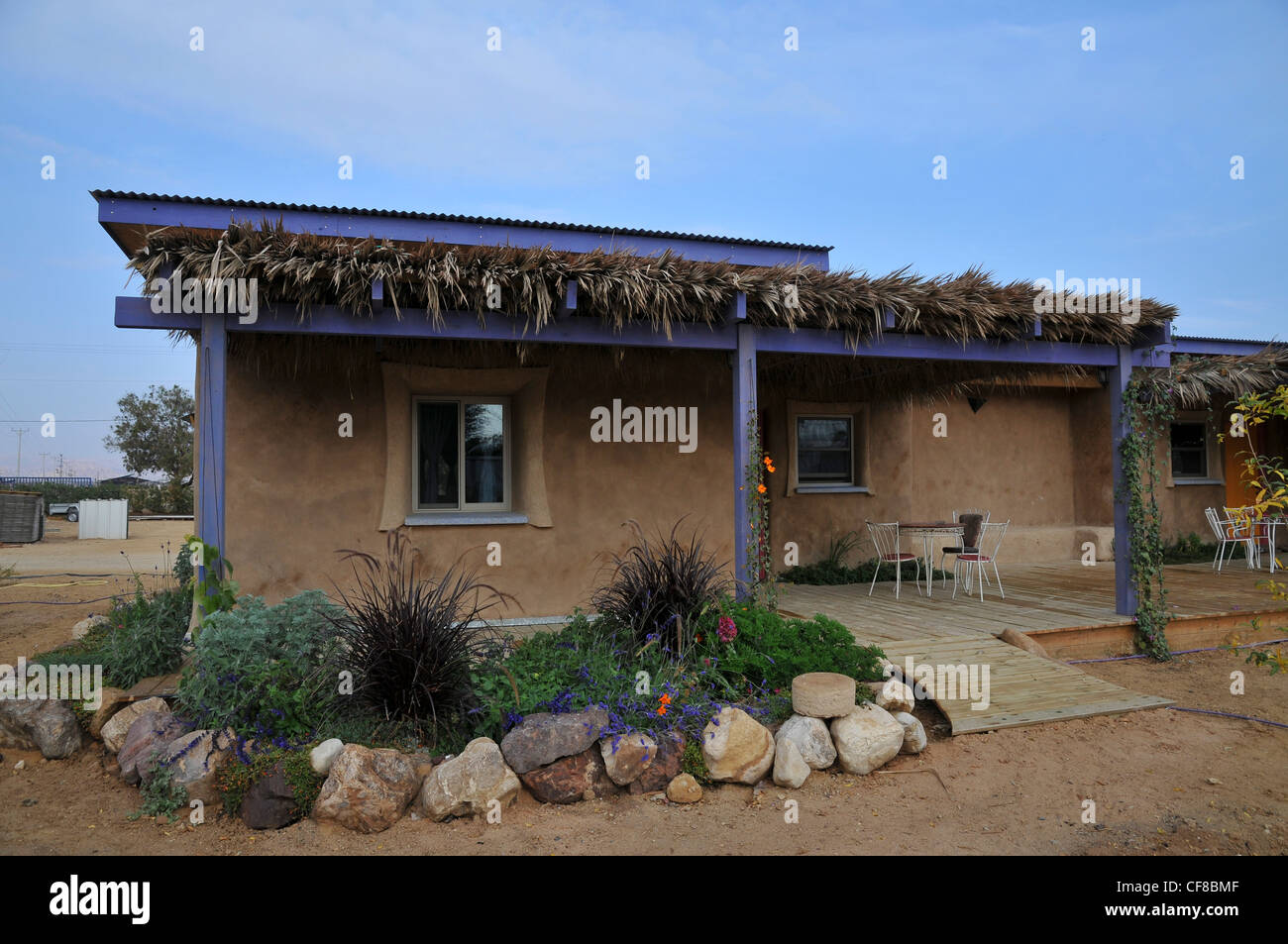 Israel, Aravah, An ecological house in Moshav Paran Stock Photo - Alamy