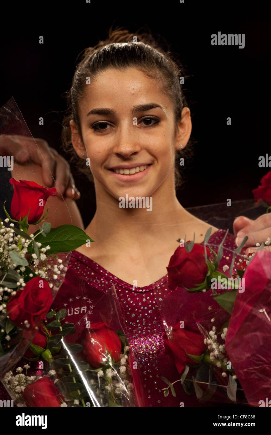 Alexandra Raisman (USA) at the 2012 American Cup Gymnastics at Madison ...
