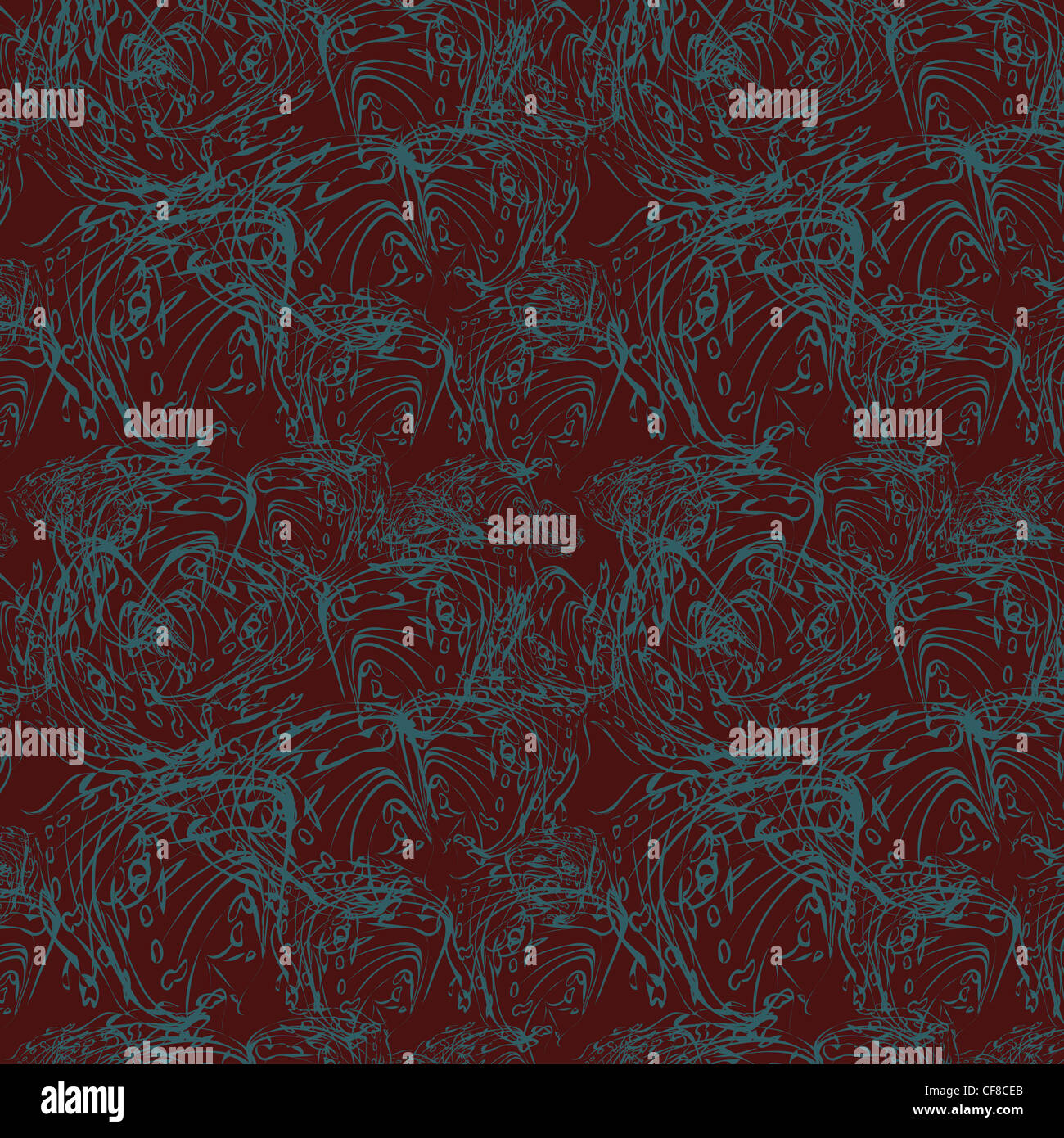 Abstract seamless pattern on maroon background, vector, illustration ...