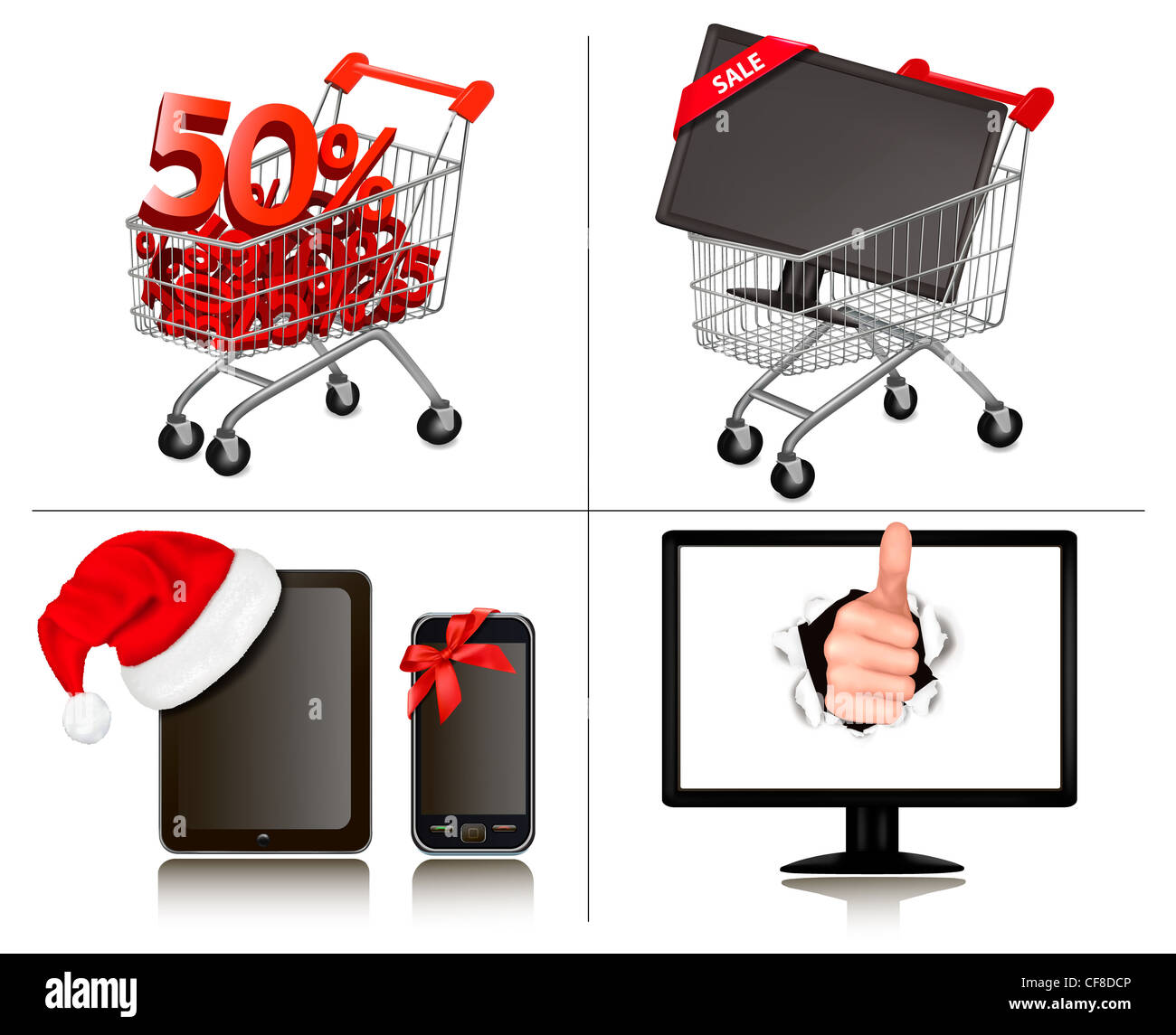 Set of shopping and business backgrounds. Concept of discount Stock ...