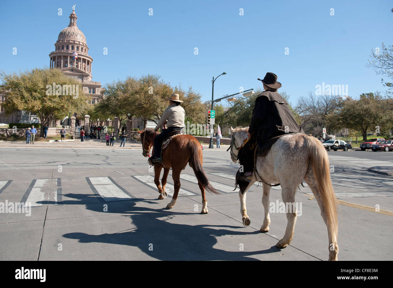 Horses parade to the Texas Capitol as Texas Independence Day on March ...