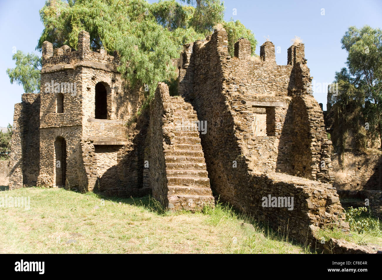 Castles in the Royal Enclosure in Gonder, Ethiopia Stock Photo - Alamy
