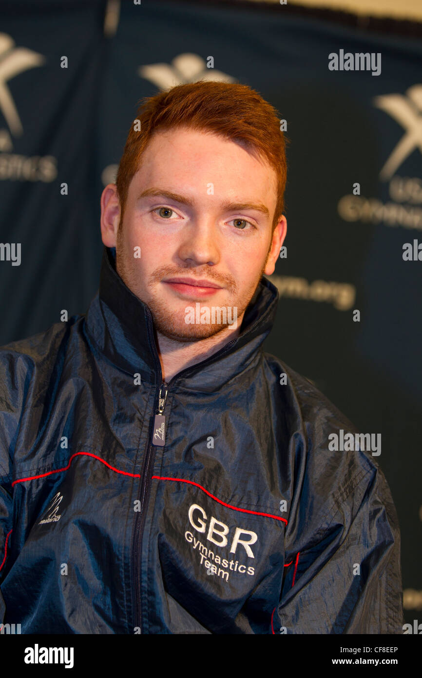 Daniel Purvis (GBR) at a press conference for the 2012 American Cup ...