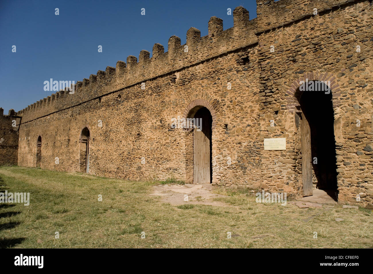 Bakaffa's Palace castle in the Royal Enclosure in Gonder, Ethiopia ...