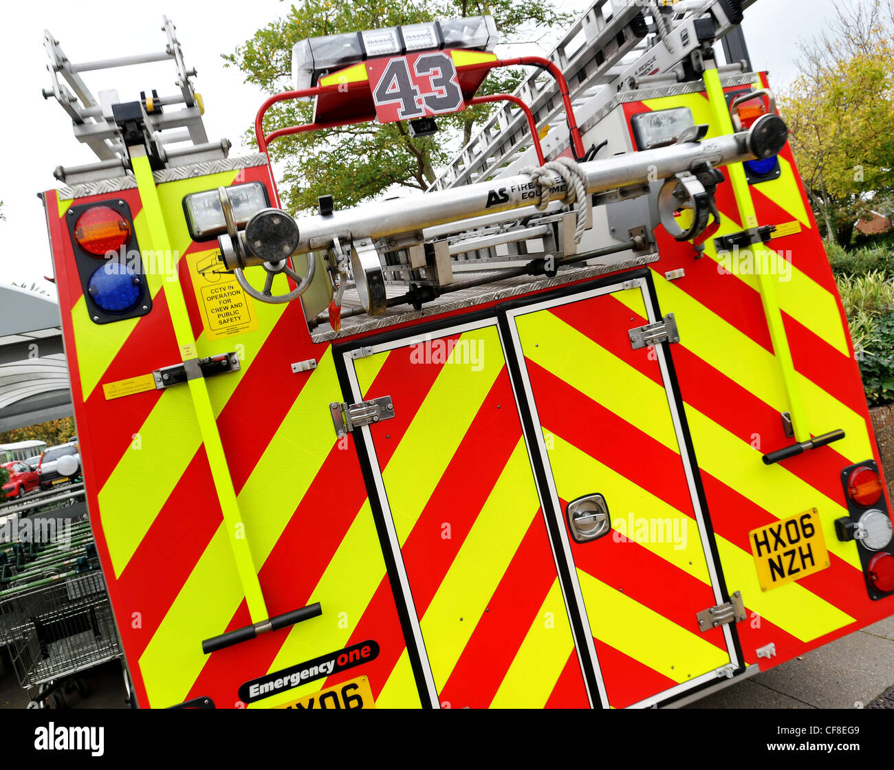 Fire engine detail Stock Photo - Alamy