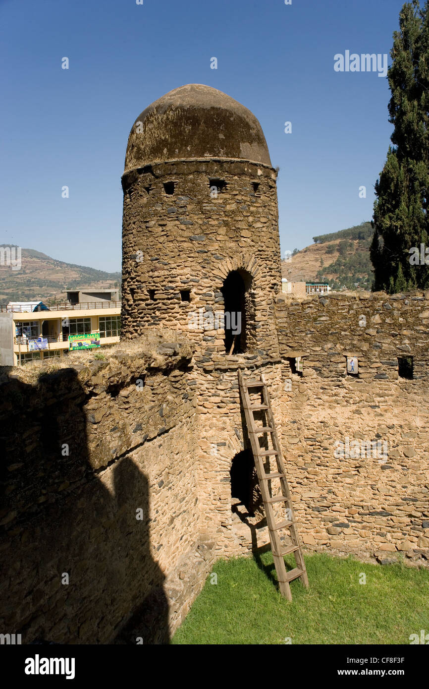Bakaffa's Palace castle in the Royal Enclosure in Gonder, Ethiopia ...