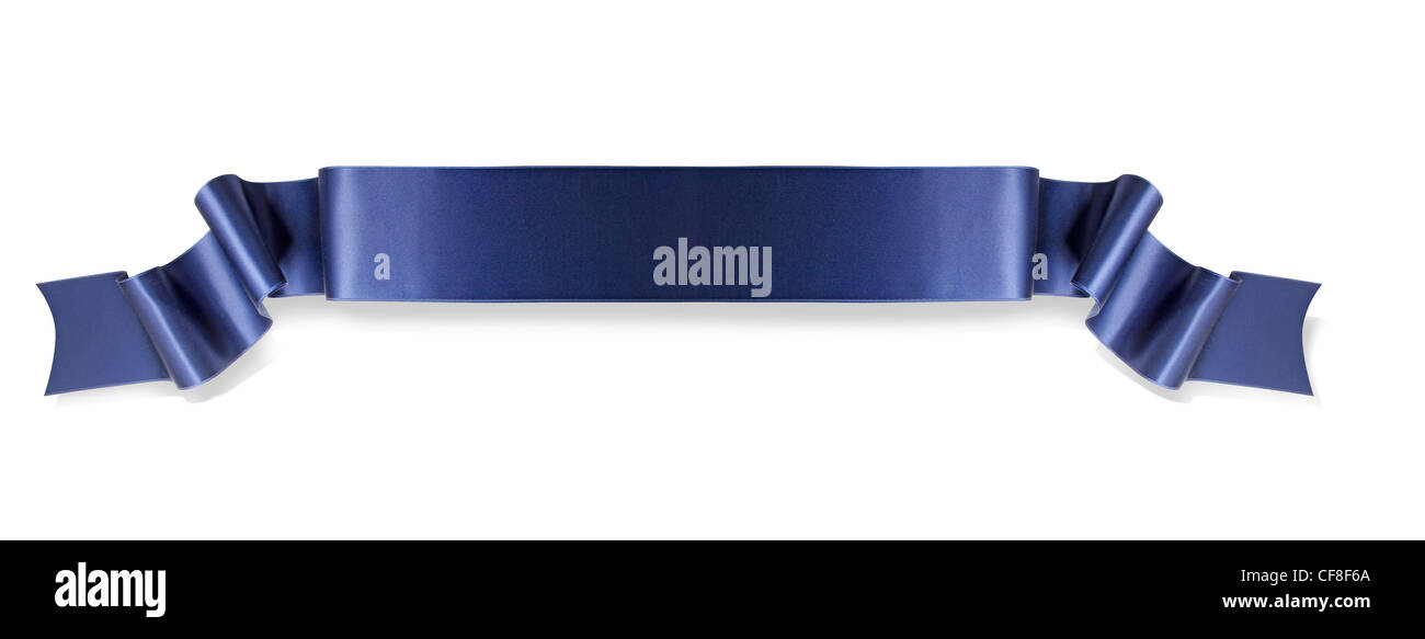 Blue ribbon panel Cut Out Stock Images & Pictures - Alamy