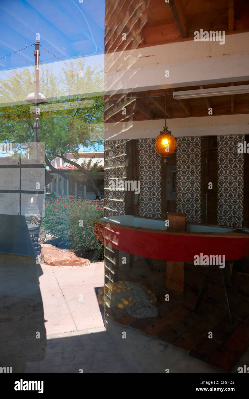 reflections in a storefront window Stock Photo - Alamy