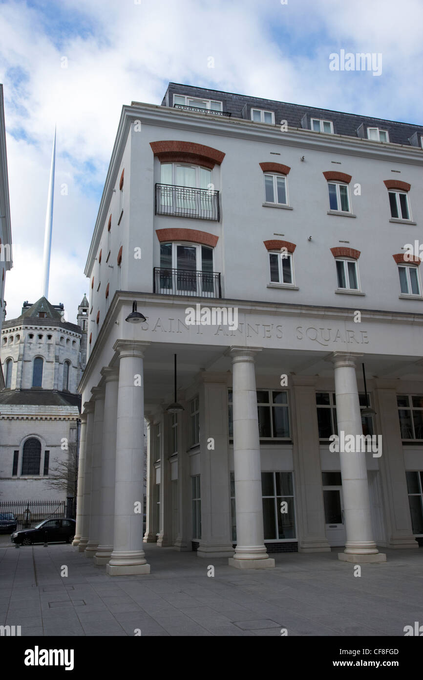 St Annes Square looking through to the Belfast Cathedral Northern ...