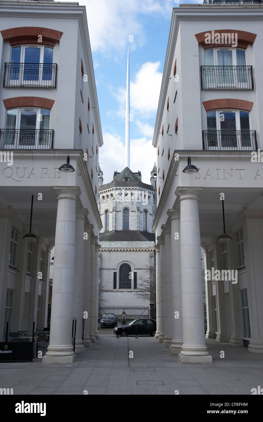 St Annes Square looking through to the Belfast Cathedral Northern ...
