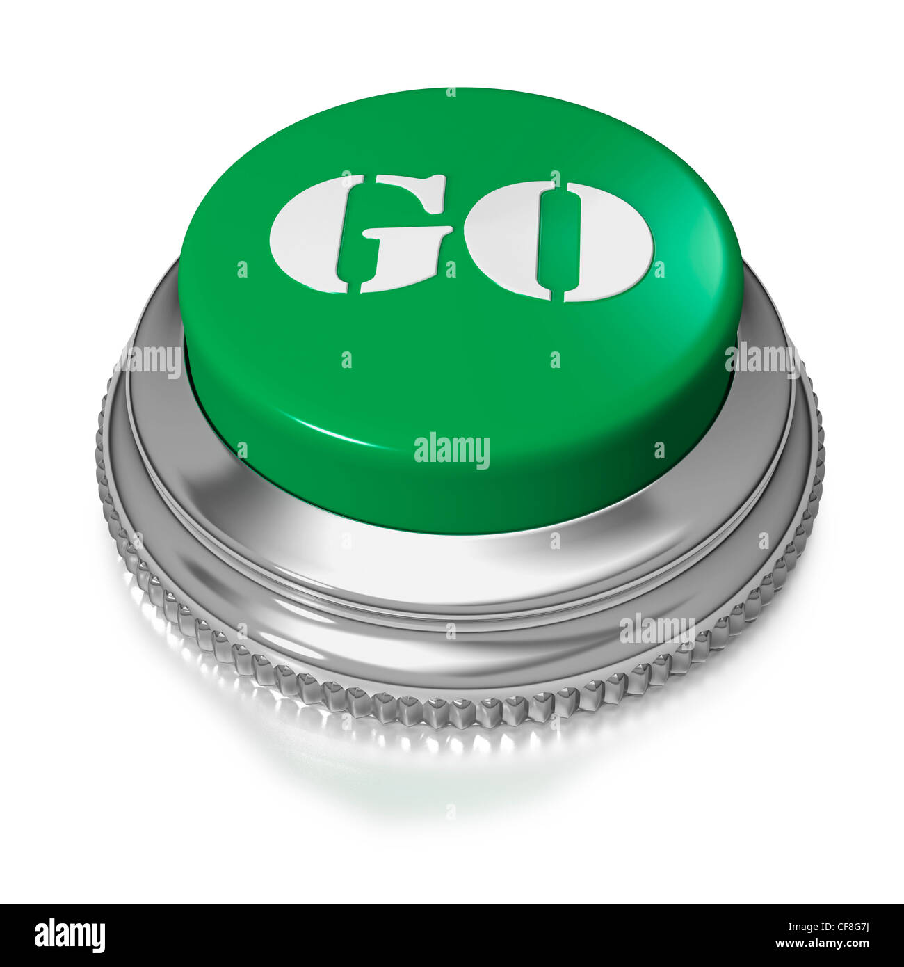 Start o Go button on white background Stock Photo - Alamy