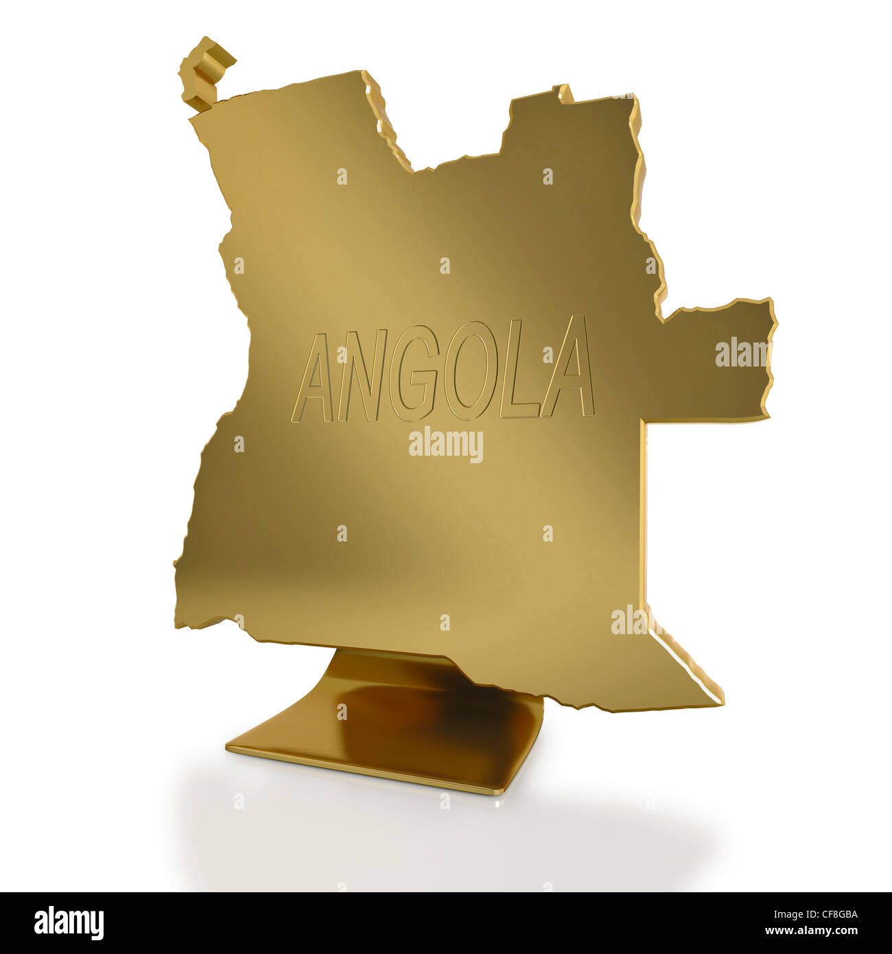 Angola gold map hi-res stock photography and images - Alamy