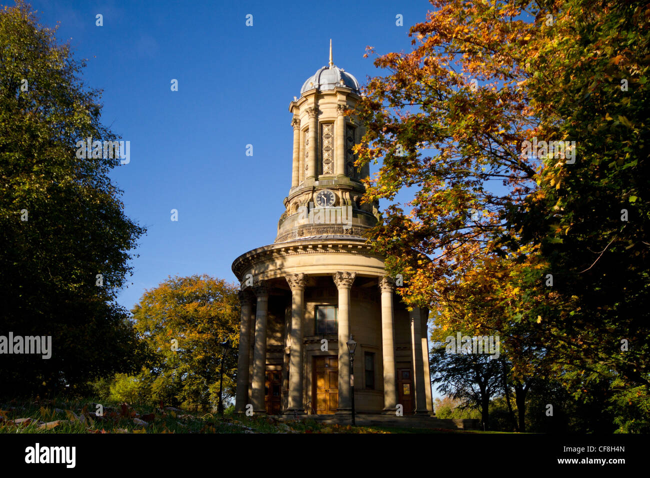 Saltaire United Reformed Church in Autumn, Saltaire West Yorkshire ...