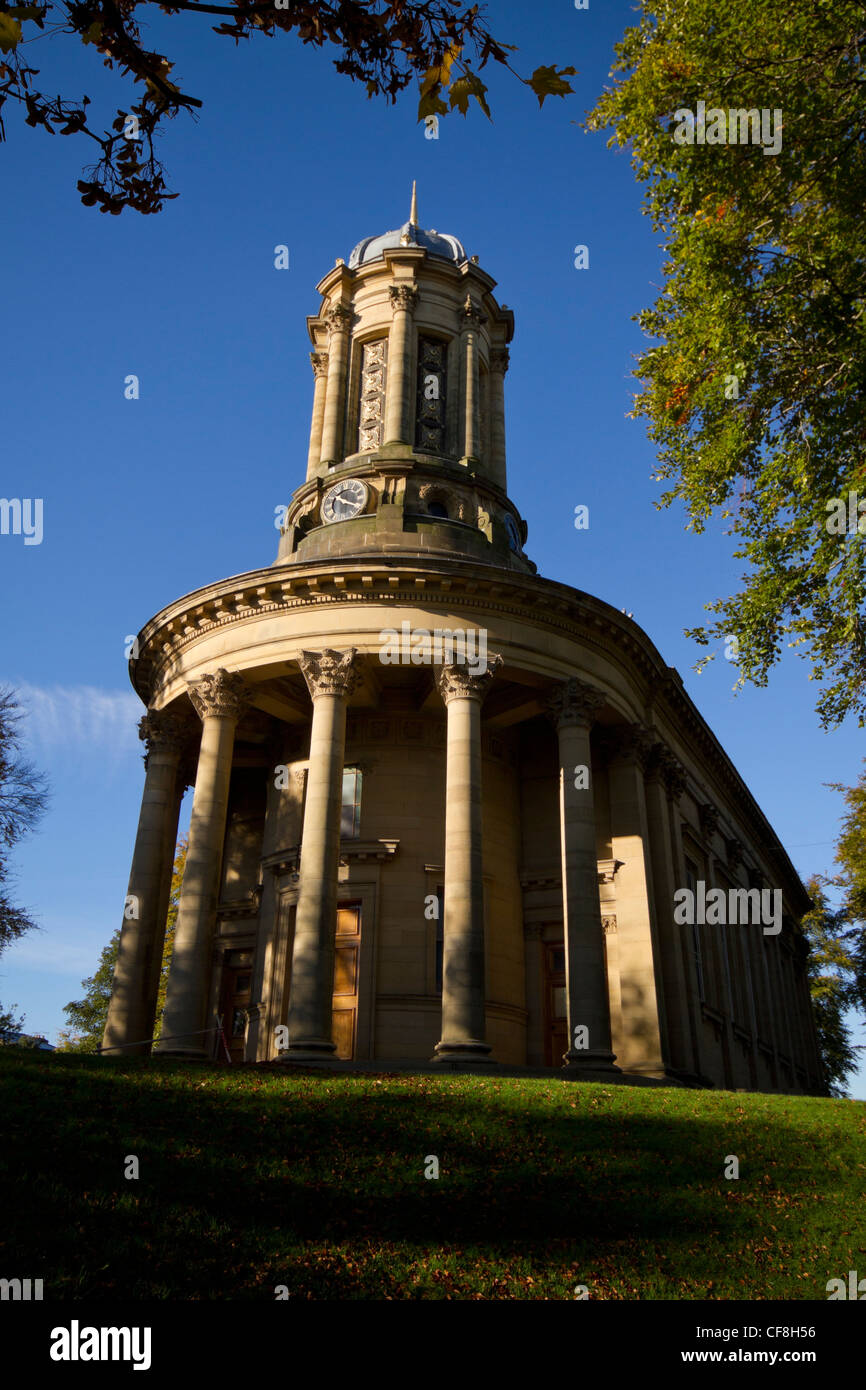 Saltaire United Reformed Church in Autumn, Saltaire West Yorkshire ...