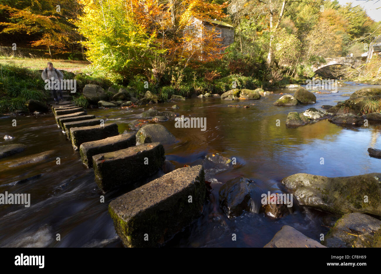 Hardcastle crags stepping stones hi-res stock photography and images ...