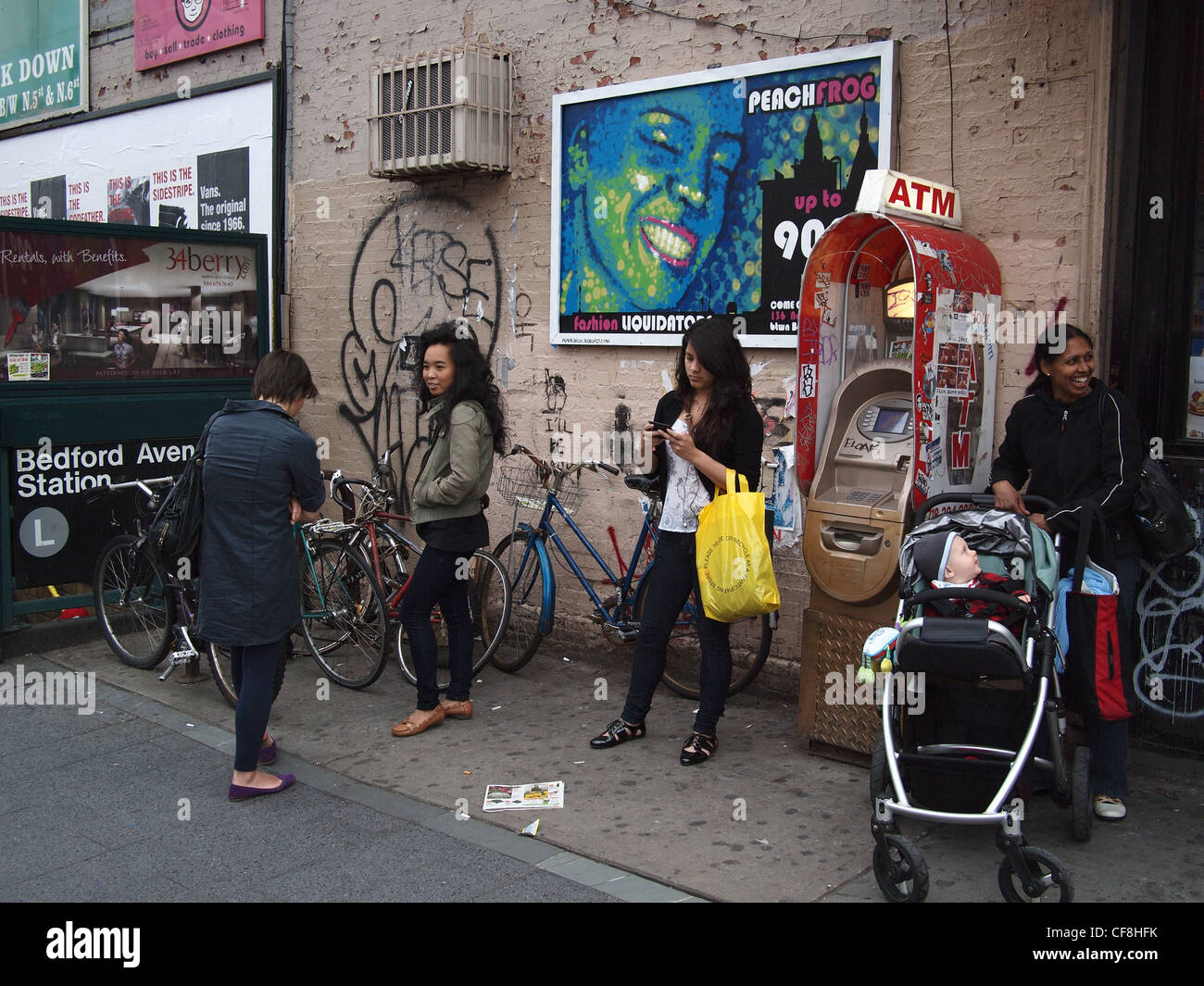 Street scene, Brooklyn, New York Stock Photo - Alamy
