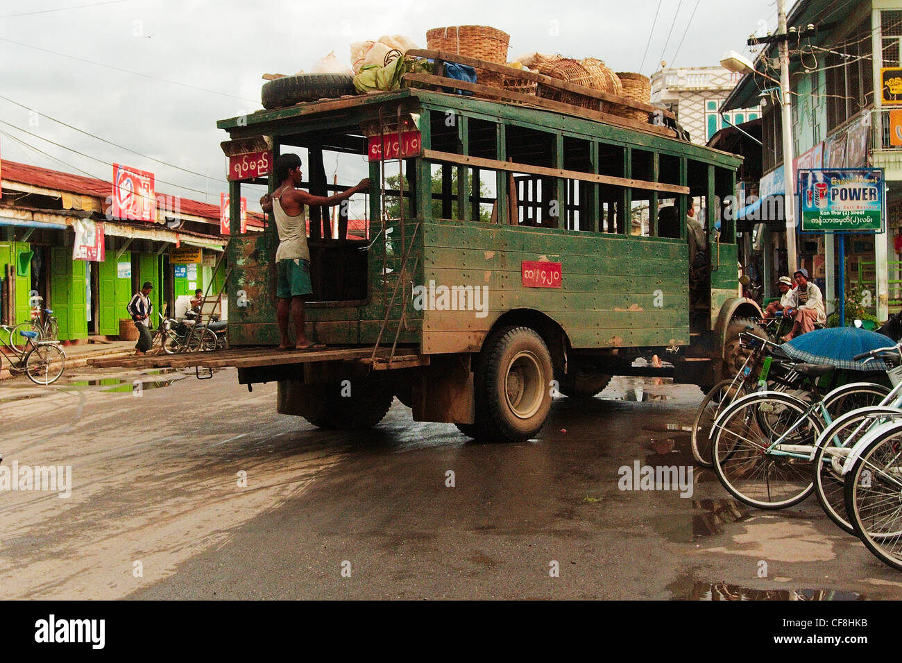 Myanmar Old Bus Stock Photo, Royalty Free Image: 43830063 - Alamy