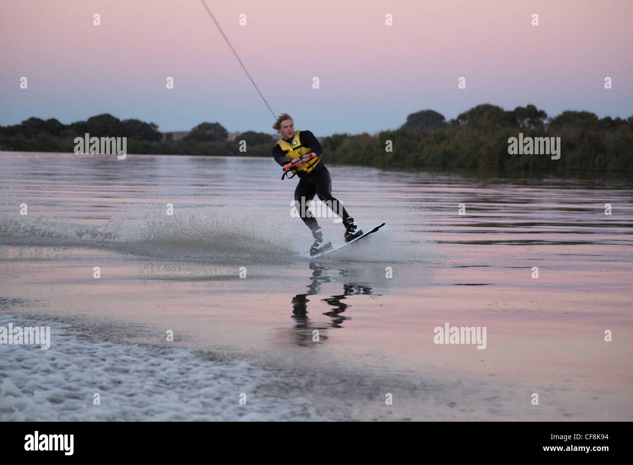 Boat wake water hi-res stock photography and images - Alamy