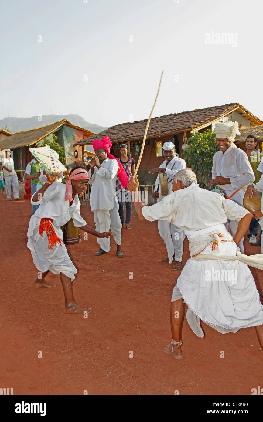 Man with lathi hi-res stock photography and images - Alamy
