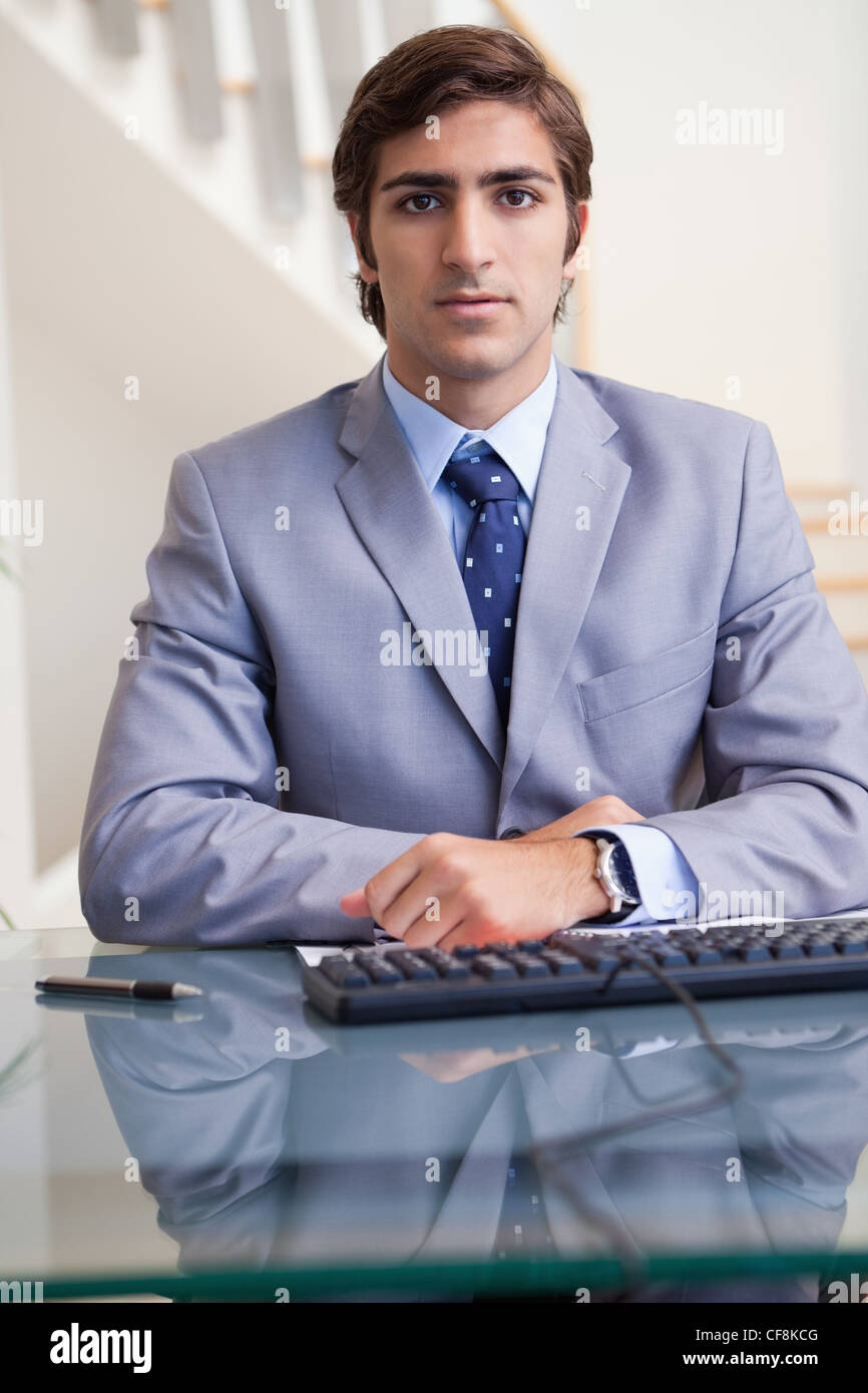 Chair behind desk hi-res stock photography and images - Alamy