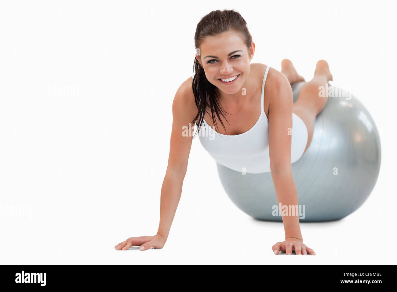 Beautiful female stretch working out Cut Out Stock Images & Pictures ...