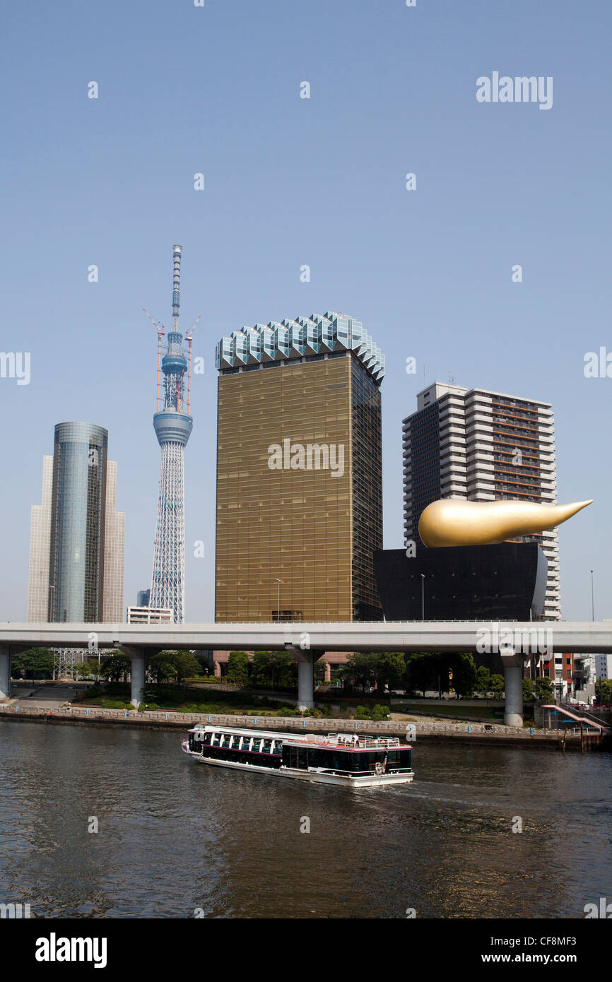 Japan, Asia, Tokyo, Asakusa, District, New Telecommunications, Tower ...