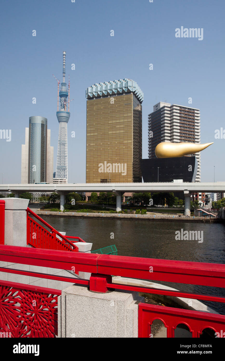 Japan, Asia, Tokyo, Asakusa, District, New Telecommunications, Tower ...