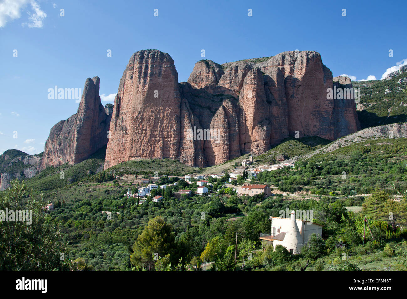Spain, Europe, Aragon, Region, Huesca, Province, Riglos, beautiful ...