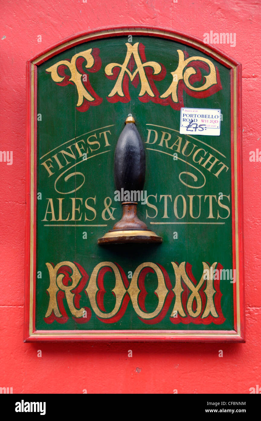 Antique ' Tap Room ' sign Stock Photo - Alamy