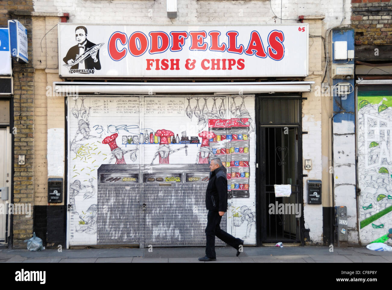Codfellas Fish and chip shop Stock Photo - Alamy