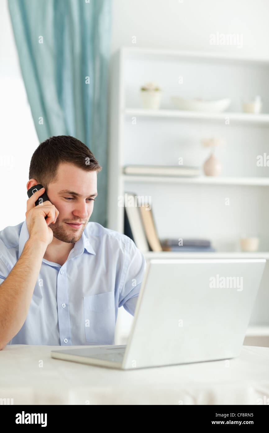 White wireless computer telework working hi-res stock photography and ...