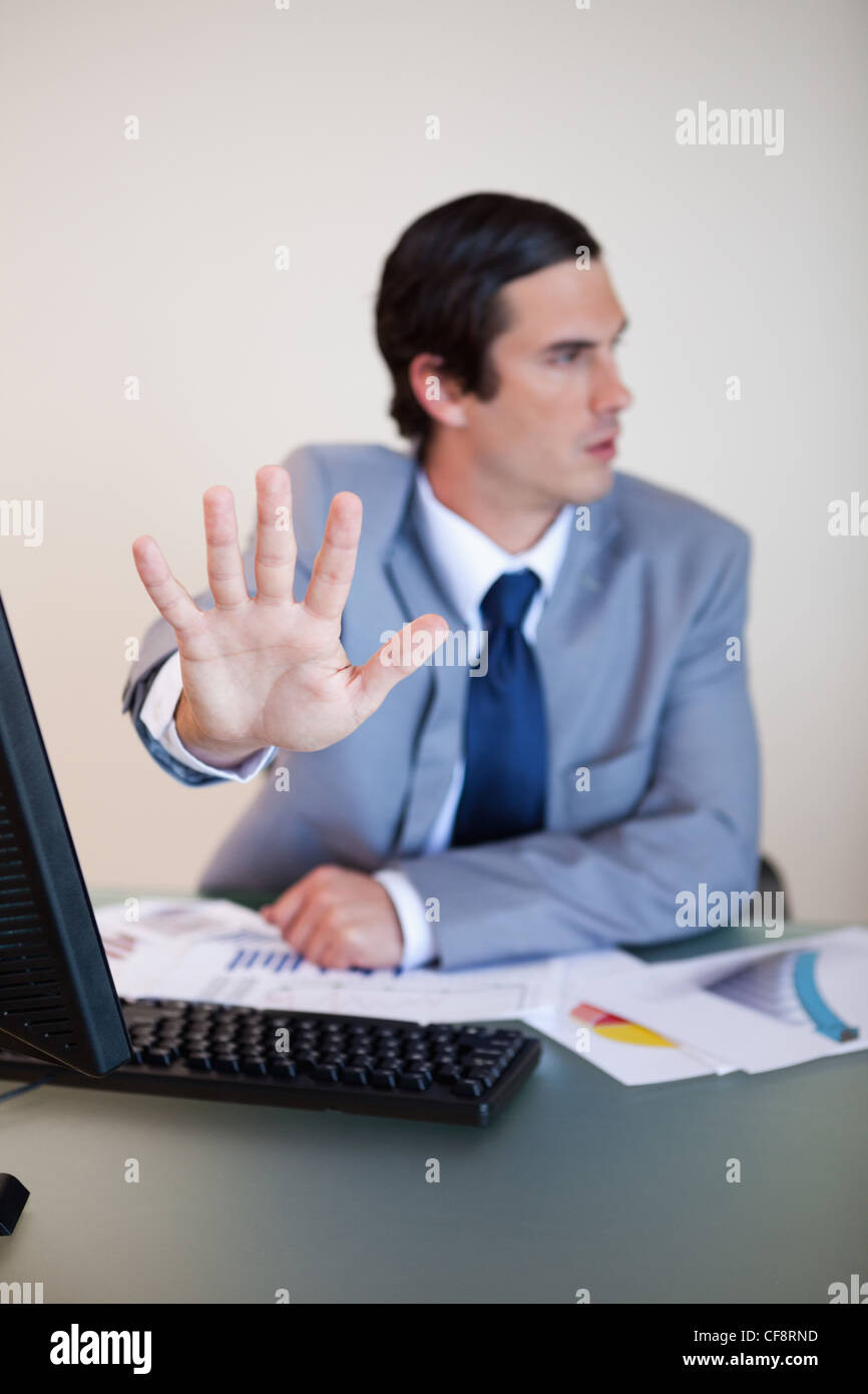Hand used to reject someone Stock Photo - Alamy