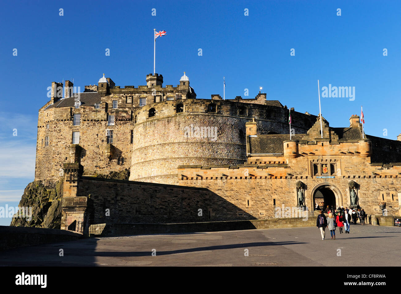 Edinburgh castle scotland esplanade hi-res stock photography and images ...