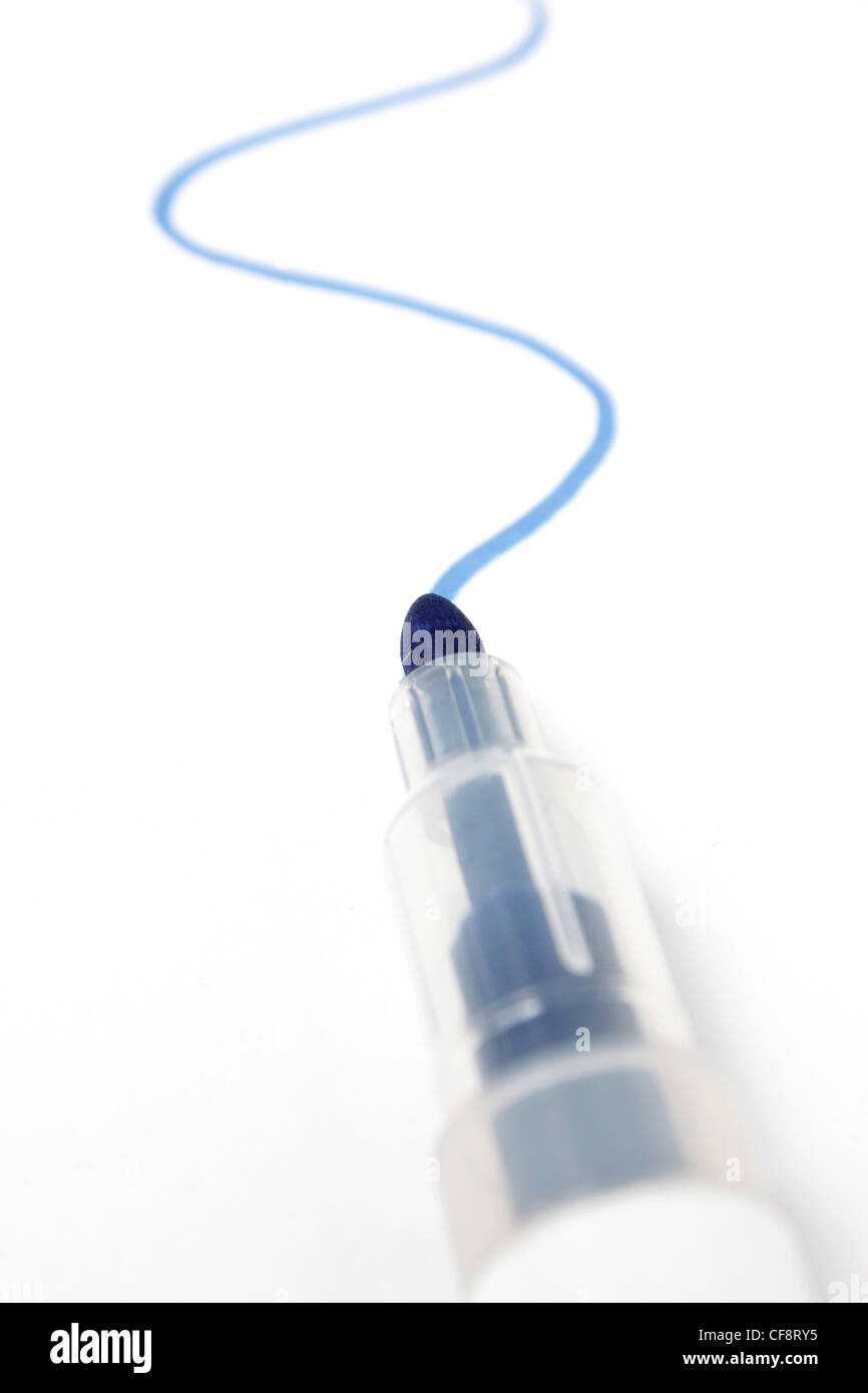 A marker isolated on white Stock Photo - Alamy