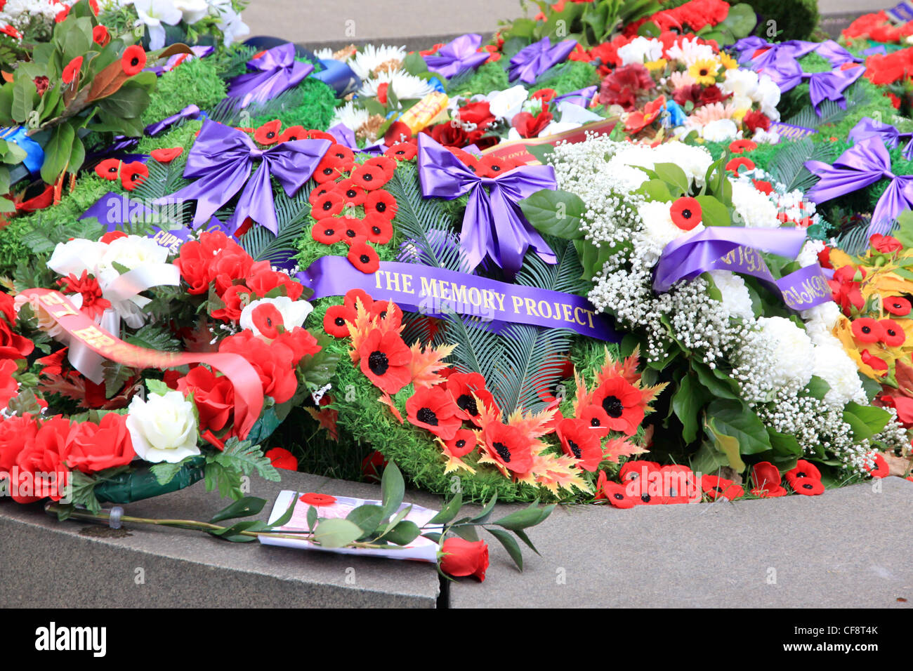 In Memory Flowers Stock Photo - Alamy