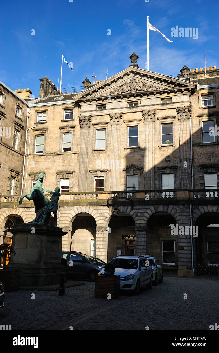 The City Chambers on the Royal Mile, Edinburgh, Scotland Stock Photo ...