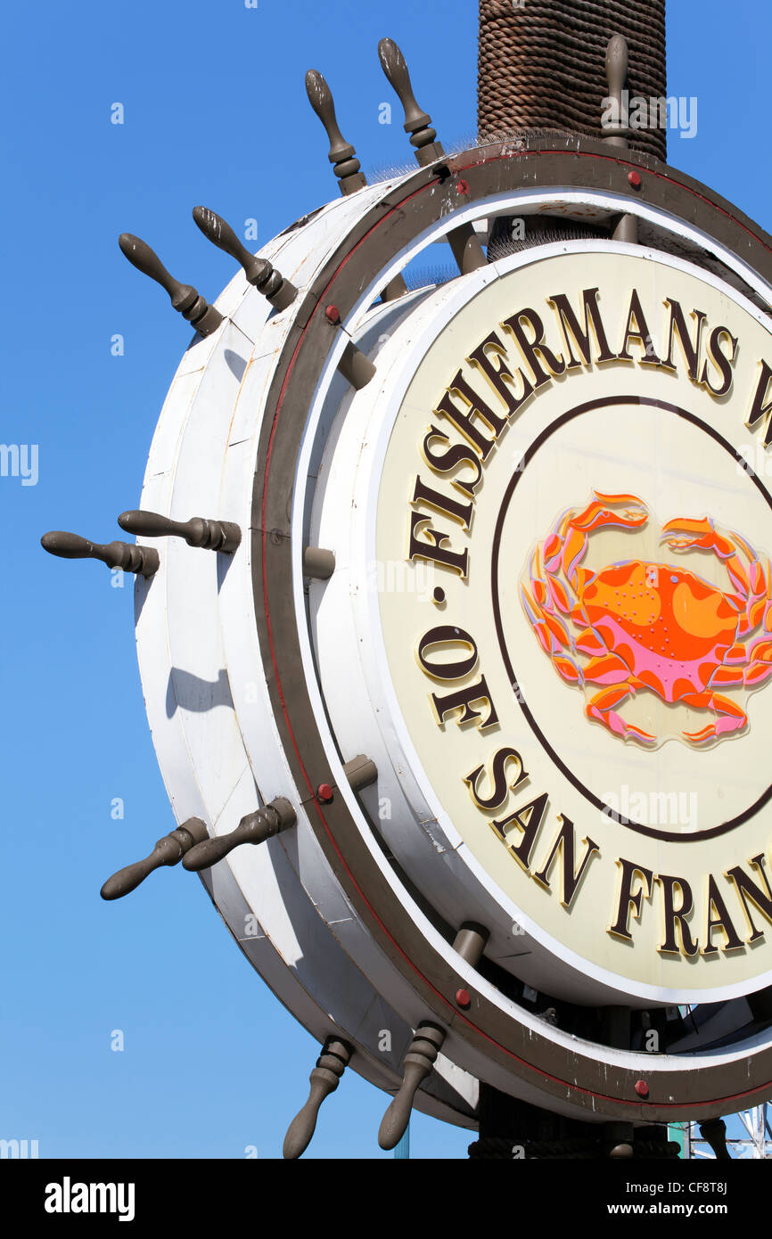 Fishermans wharf sign hi-res stock photography and images - Alamy