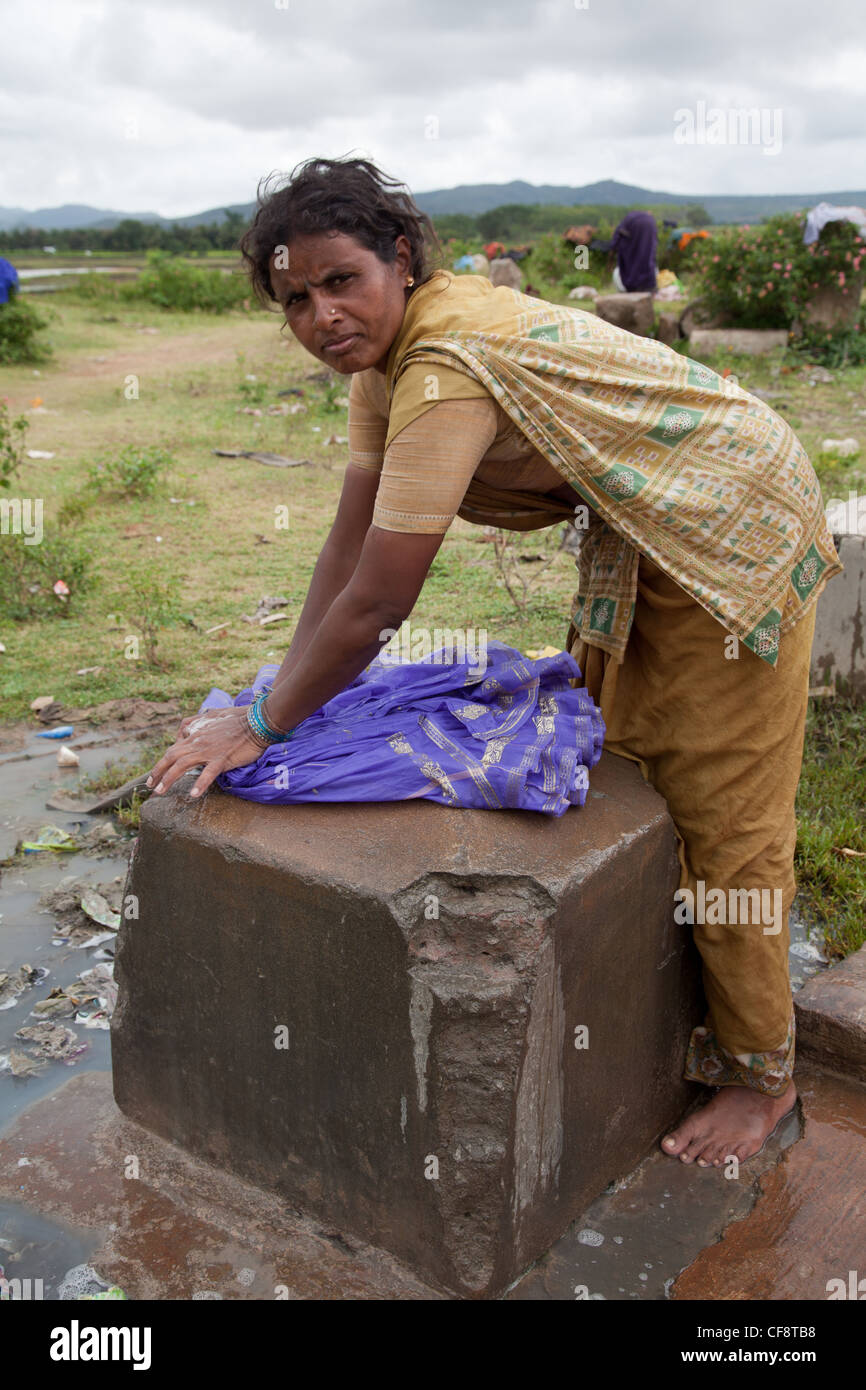 woman washing clothes Stock Photo - Alamy