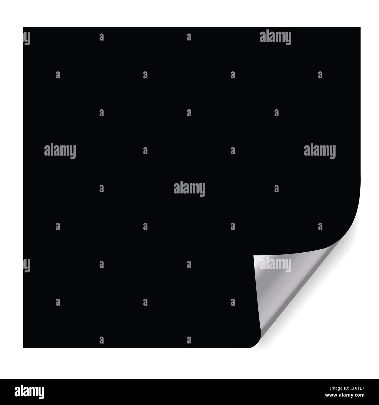 realistic paper page with corner curl effects Stock Photo - Alamy