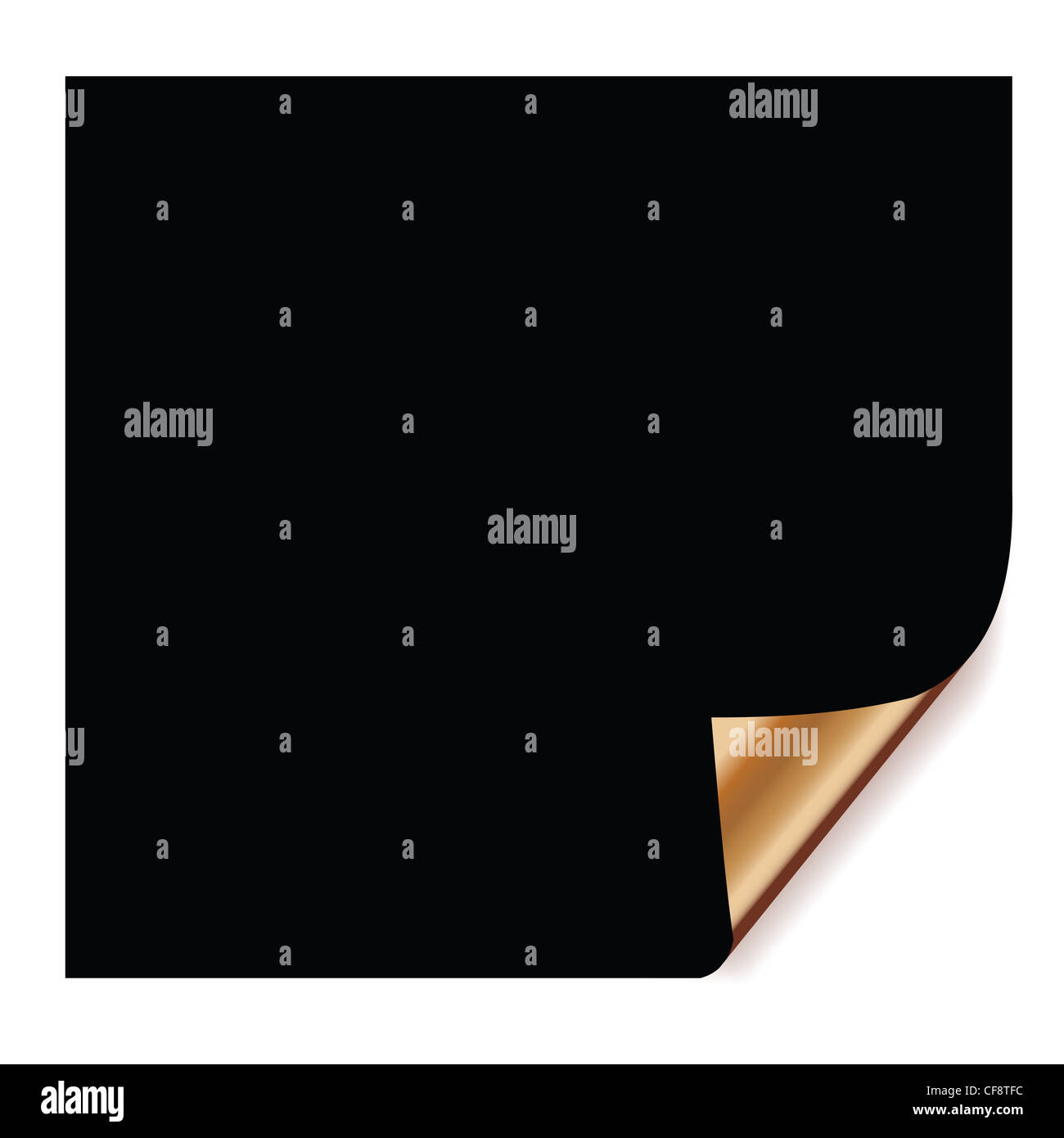 realistic paper page with corner curl effects Stock Photo - Alamy