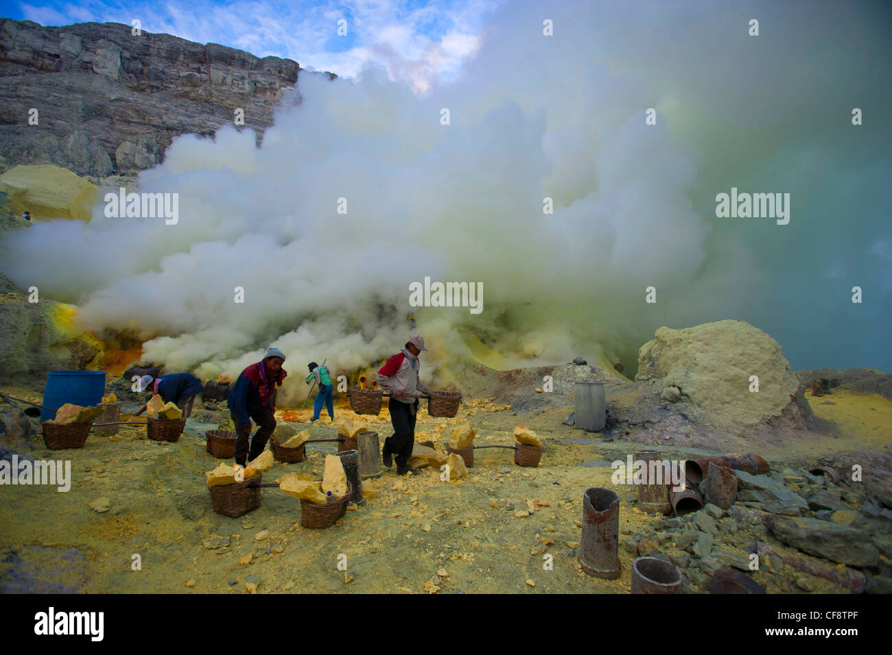 Ijen, Indonesia, Asia, Java, volcano, volcanism, geology, crater ...
